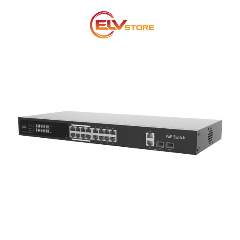 Switch PoE Uniview NSW3000‑17GT1GP1GC‑LPOE-IN - 16 cổng PoE Gigabit ...